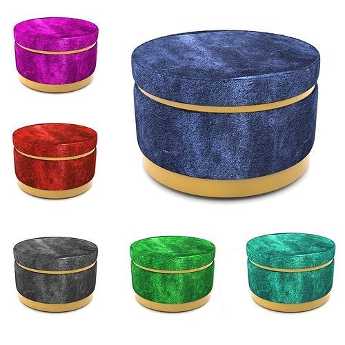 pouf chair 3D model | CGTrader