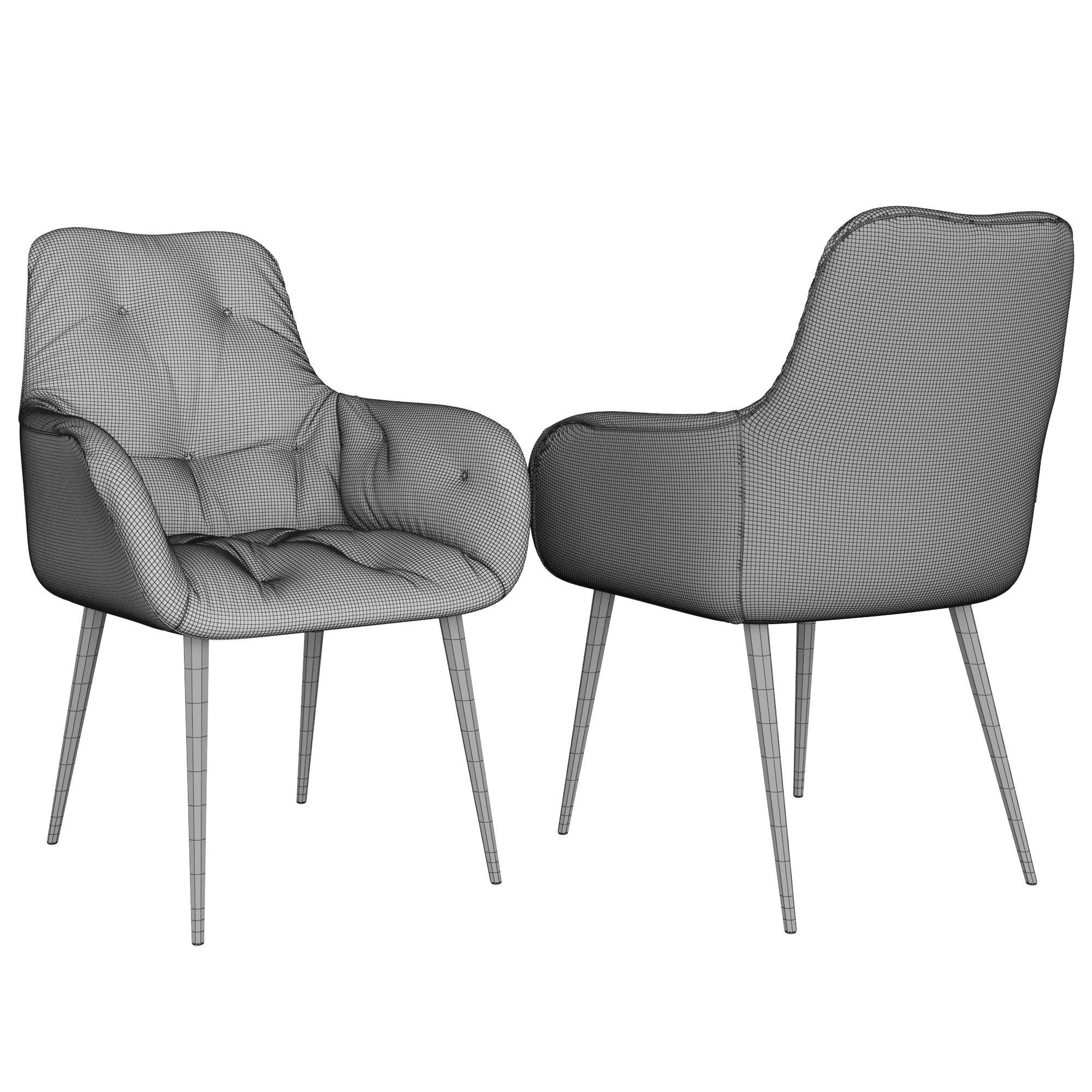 3D model Armlehnenstuhl Magrin chair VR / AR / low-poly | CGTrader