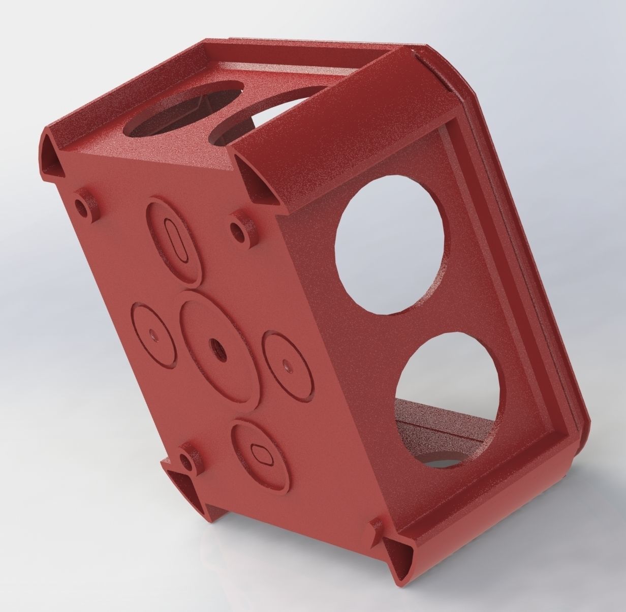 Square electrical junction box 90x90x50mm 3D model 3D printable | CGTrader