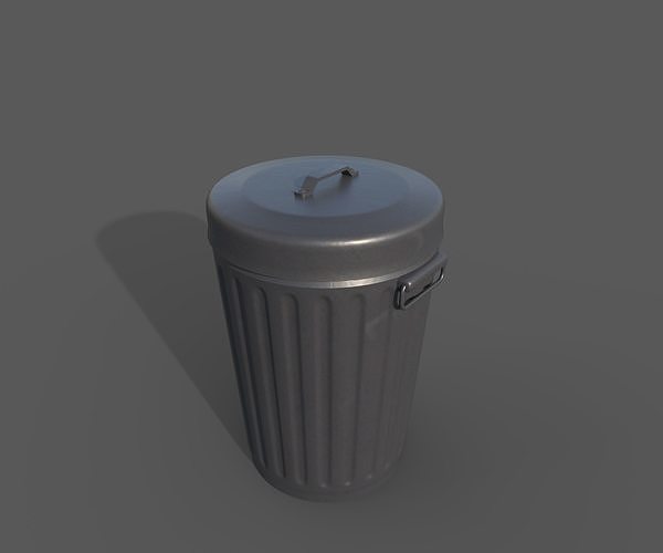 3D model Trash Can VR / AR / low-poly | CGTrader