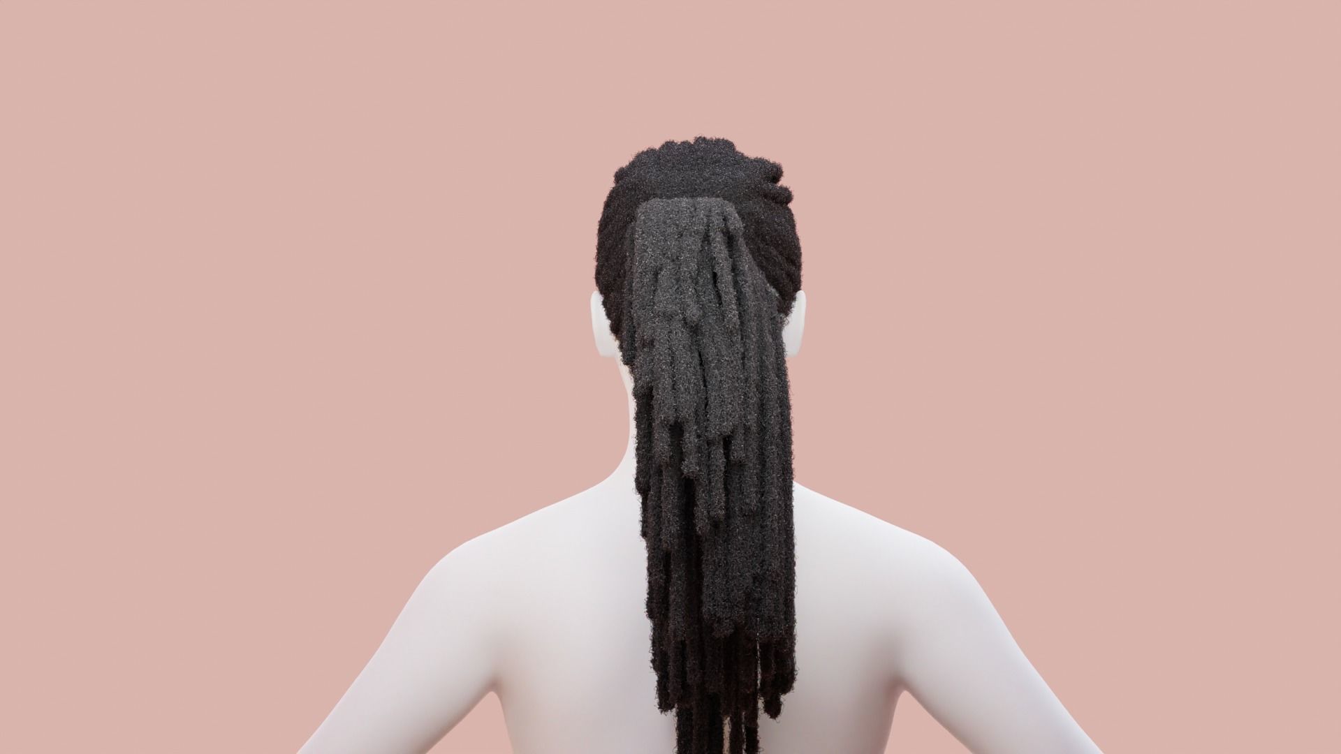 Dreadlocks Long Ponytail 3D model | CGTrader