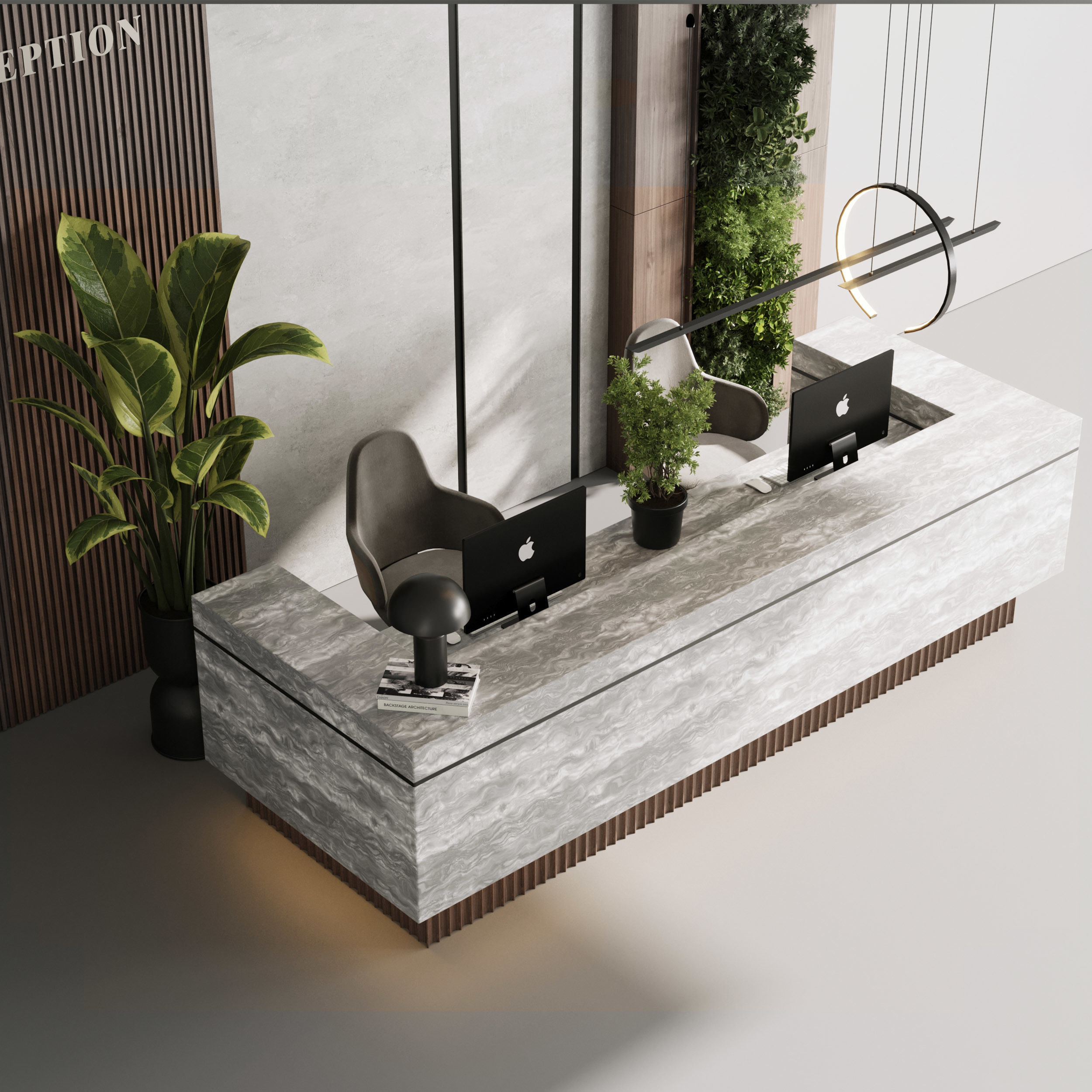 3D model Reception desk office furniture 08 VR / AR / low-poly | CGTrader