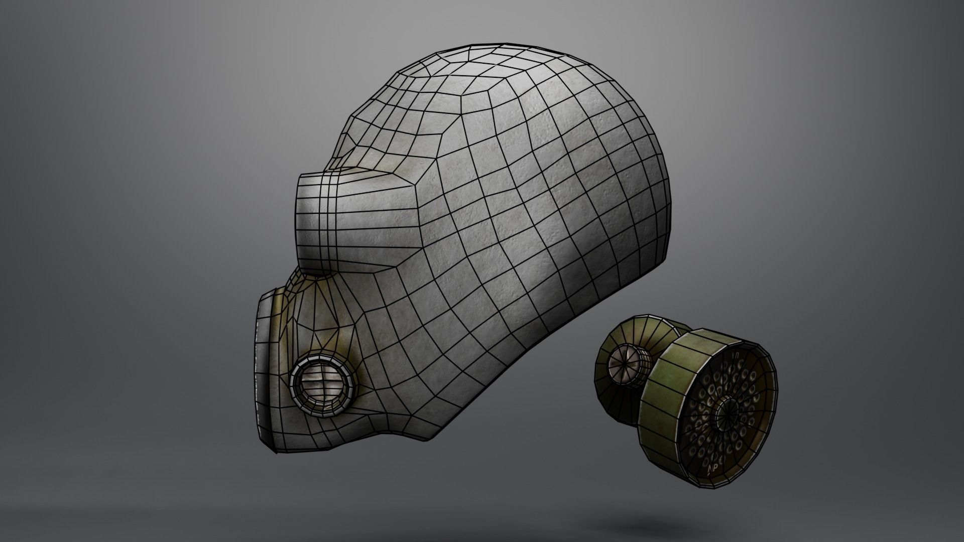 3D model Gas mask STALKER ubludok VR / AR / low-poly | CGTrader