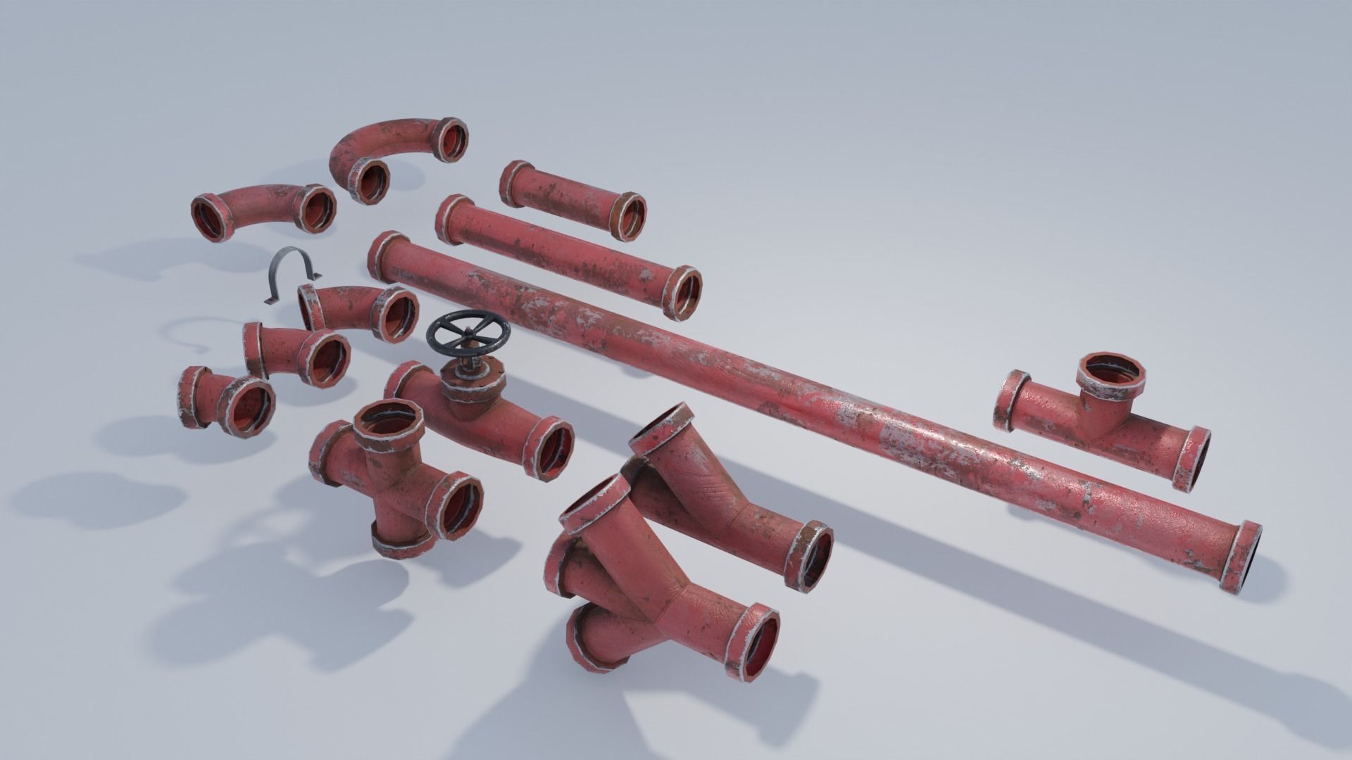 3D model Large Metal Pipes 4K and 2K VR / AR / low-poly | CGTrader