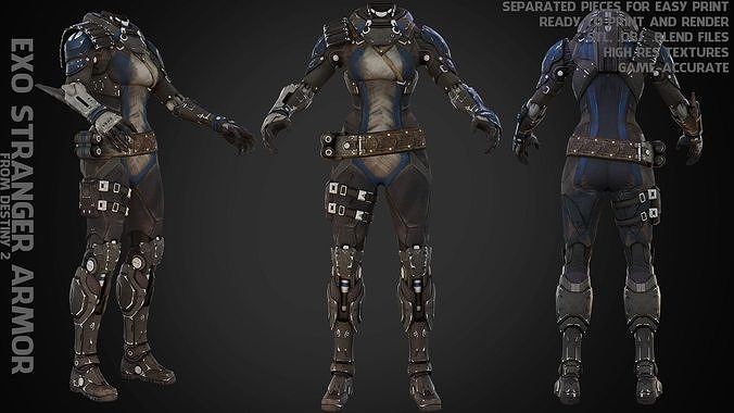 Exo-Stranger Armor for Cosplay 3D model 3D printable | CGTrader