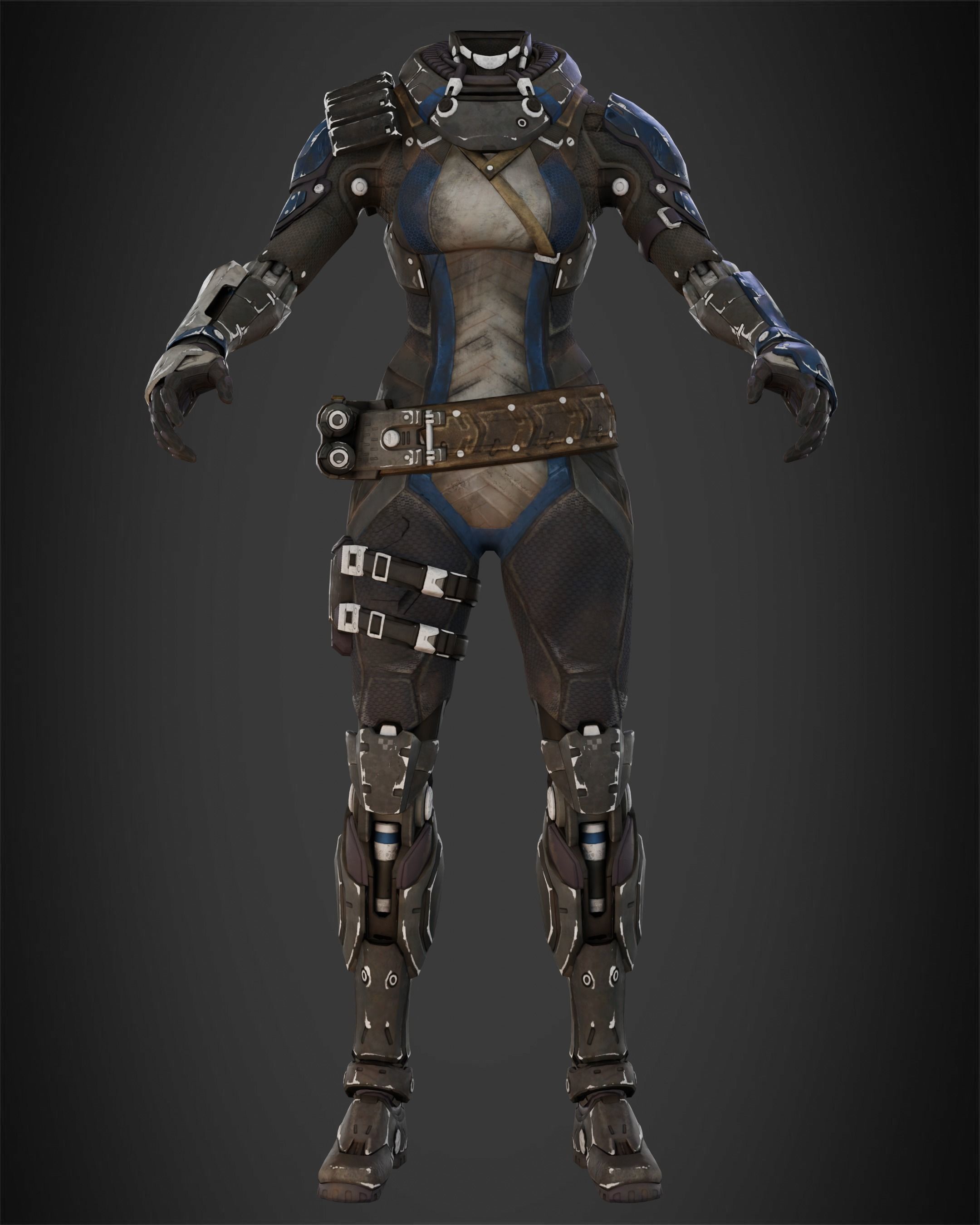 Exo-Stranger Armor for Cosplay 3D model 3D printable | CGTrader