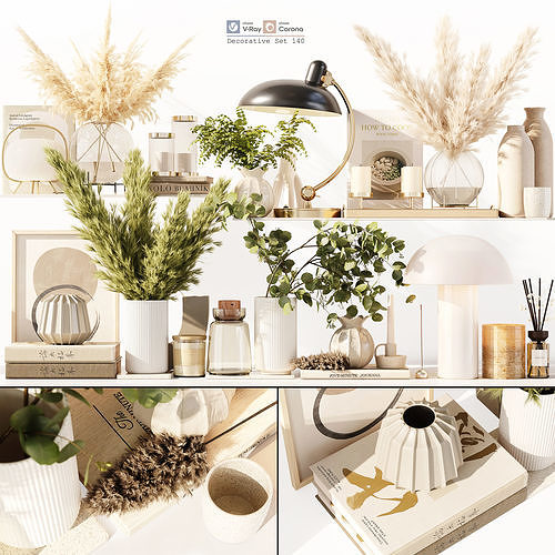 Decorative Set 140 3D model | CGTrader