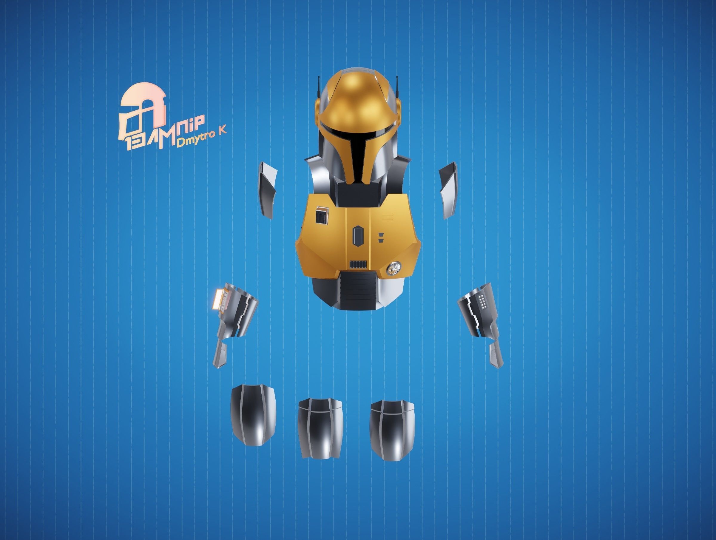 Hacker Mandalorian Armor 3D Model Collection | CGTrader