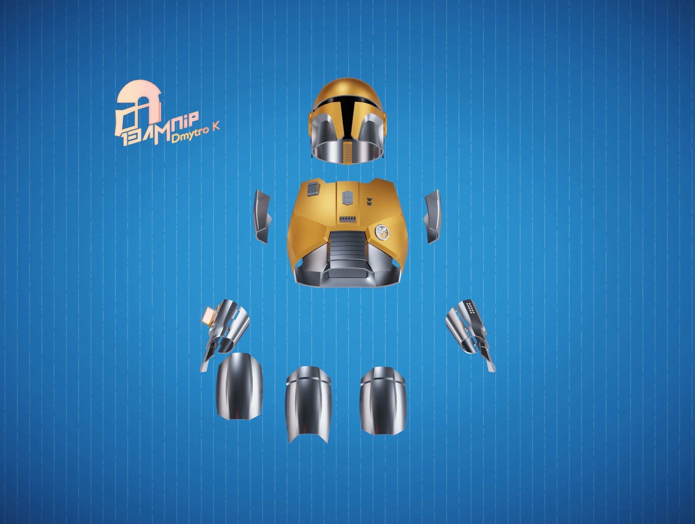 Hacker Mandalorian Armor 3D Model Collection | CGTrader