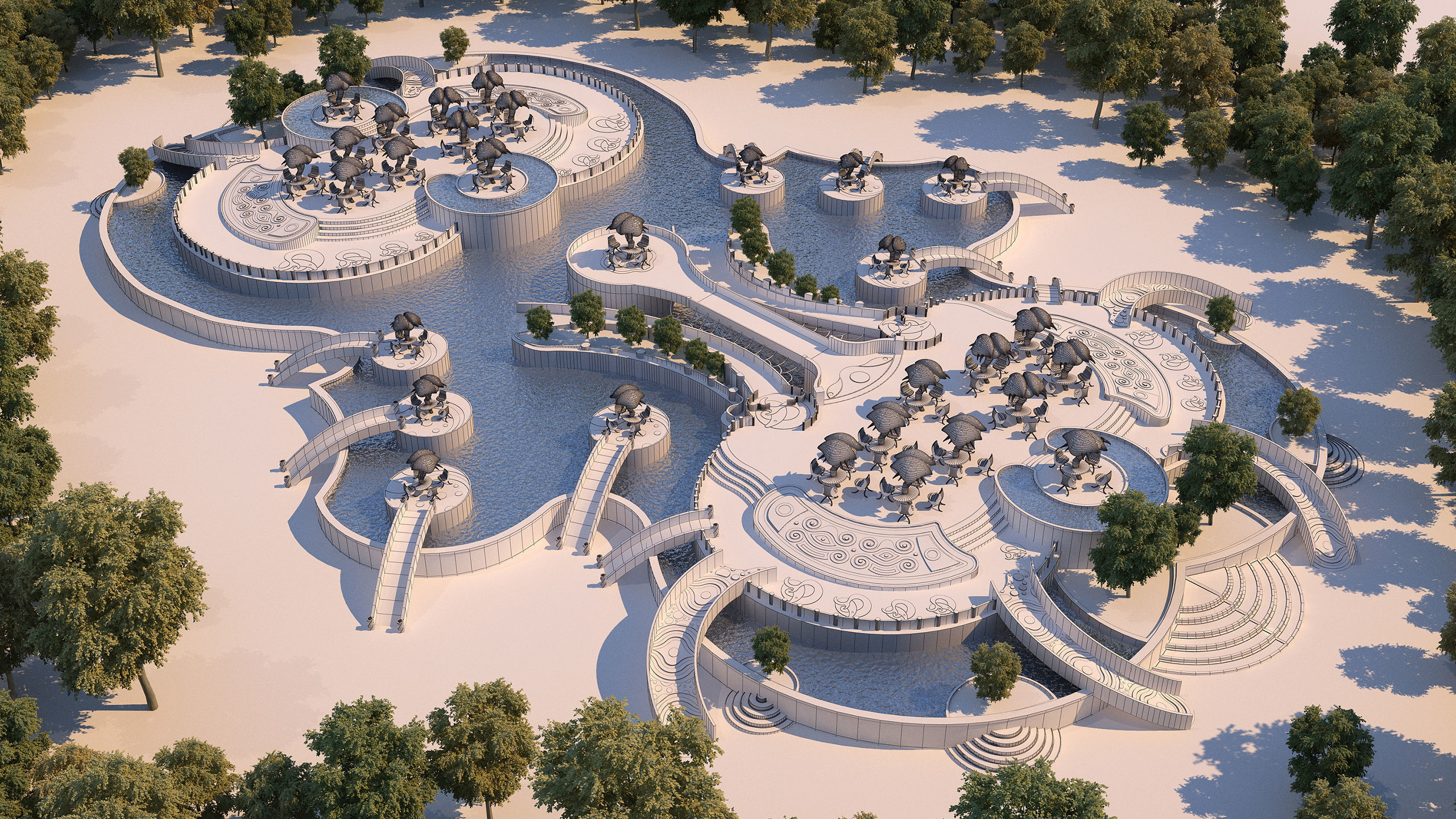 0029 - Creative Swimming Pool - 2D Plans - 3D Files 3D model | CGTrader