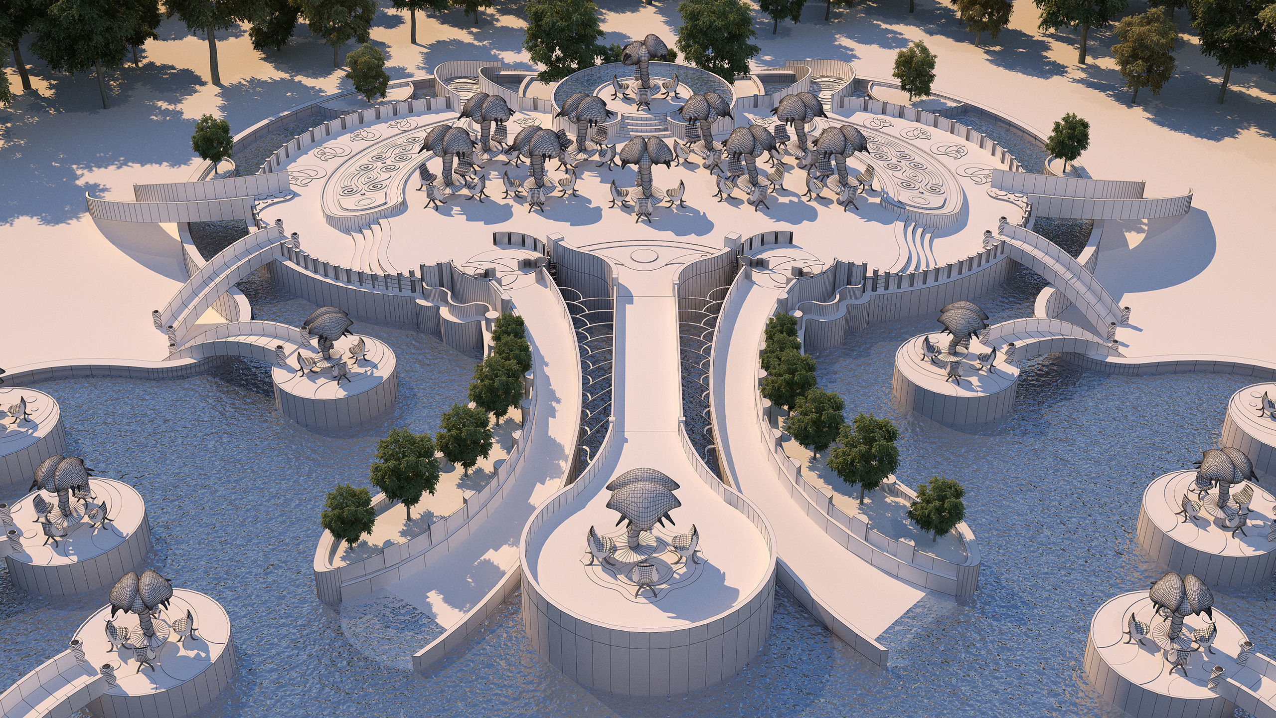 0029 - Creative Swimming Pool - 2D Plans - 3D Files 3D model | CGTrader