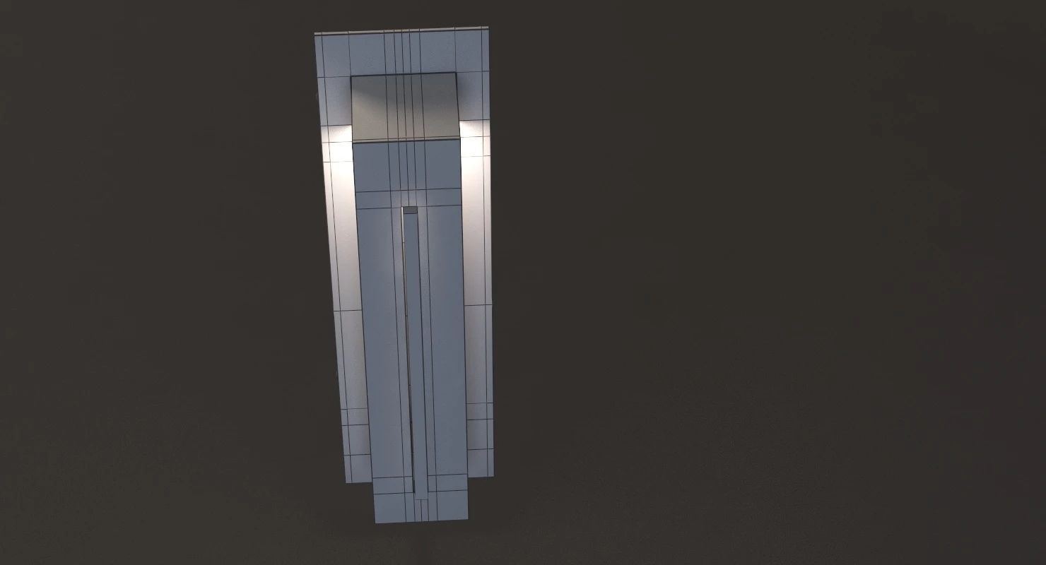 River Path Led Outdoor Wall Light Bkt 3D model | CGTrader