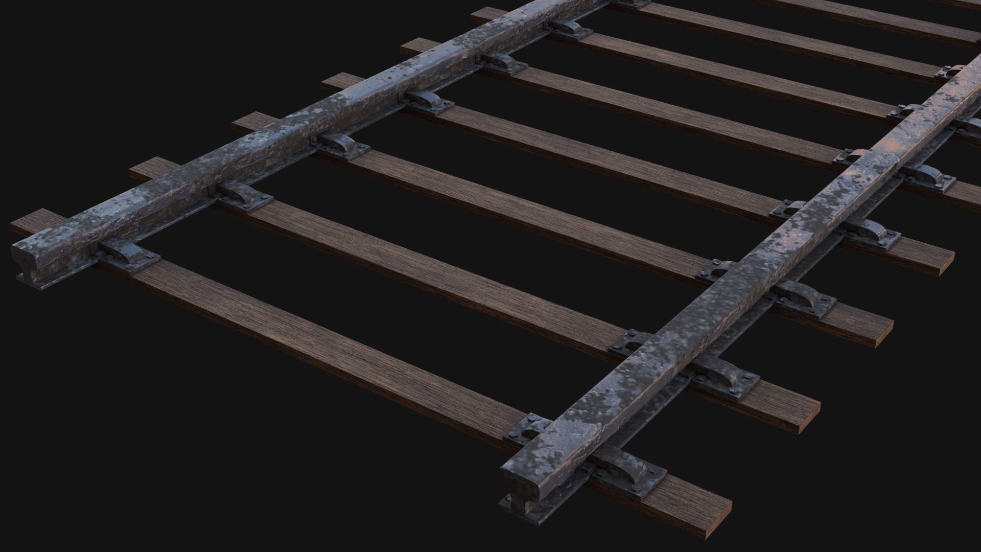 3D model Railway track 3D Model VR / AR / low-poly | CGTrader