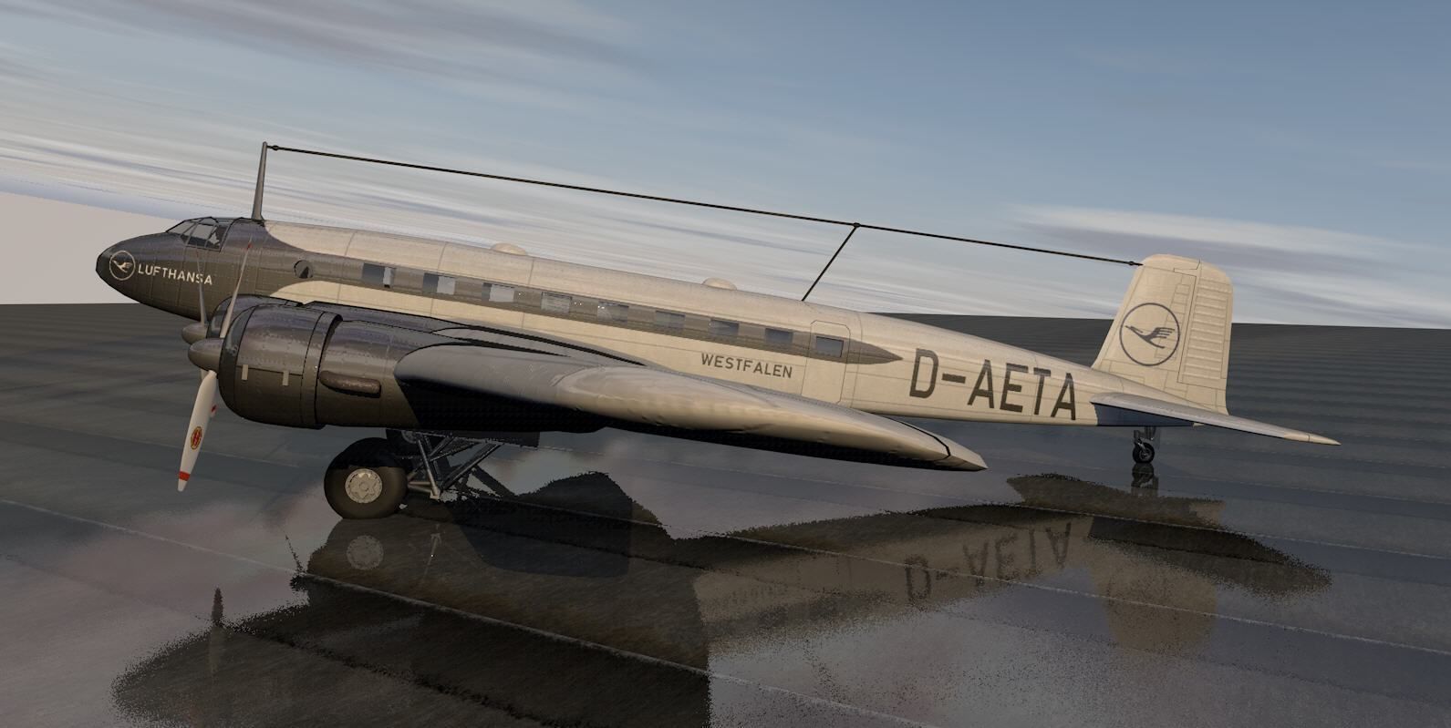 Focke-Wulf Fw-200A Airliner 3D model | CGTrader