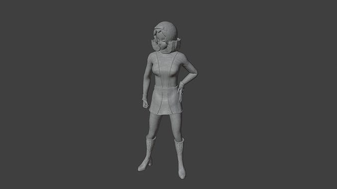 Miwa pilot of Big Shooter Jeeg Steel robot 3D model 3D printable | CGTrader