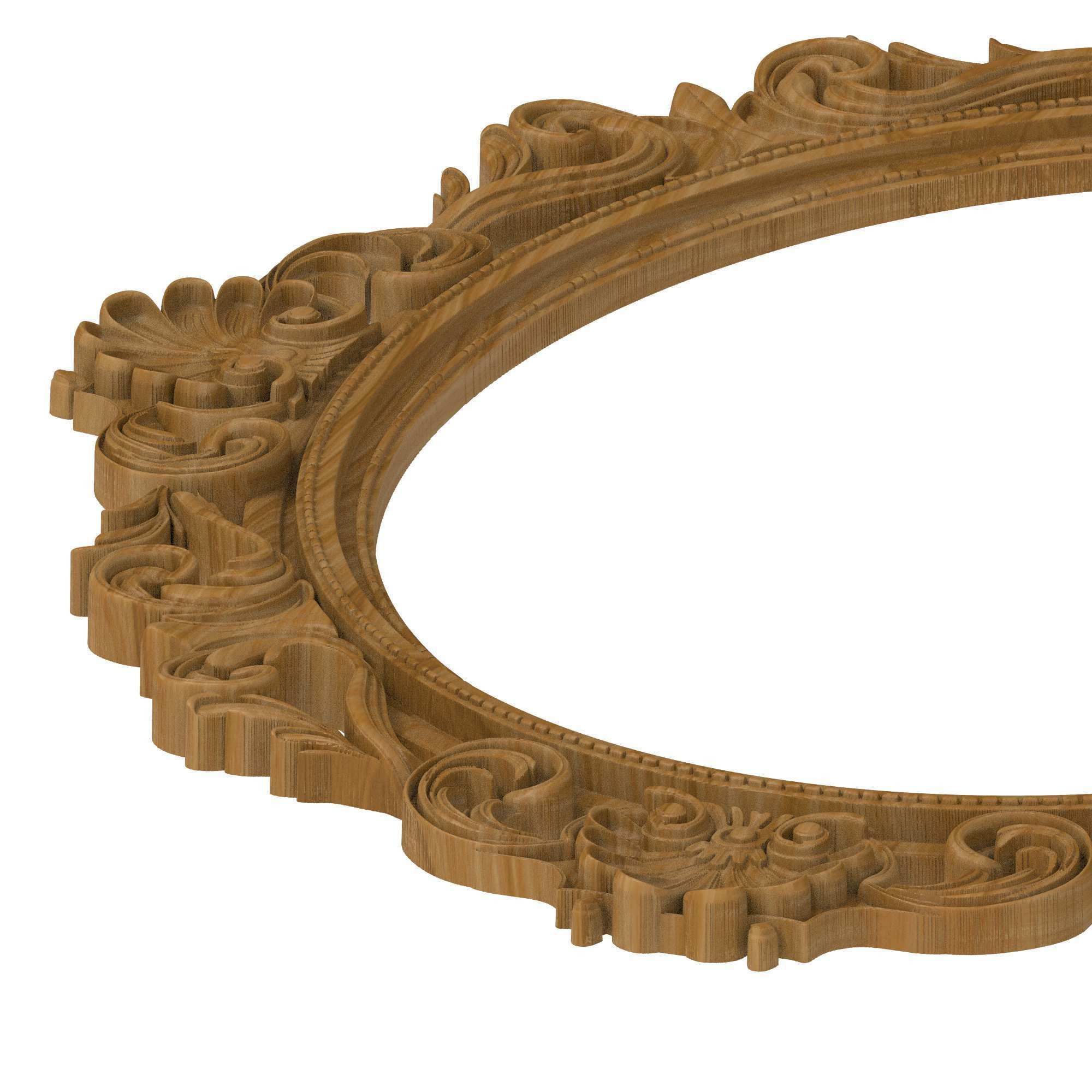 Carved picture frame STL 3D model | CGTrader