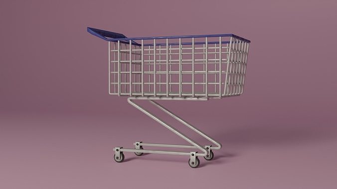 3D model Shopping Cart VR / AR / low-poly | CGTrader