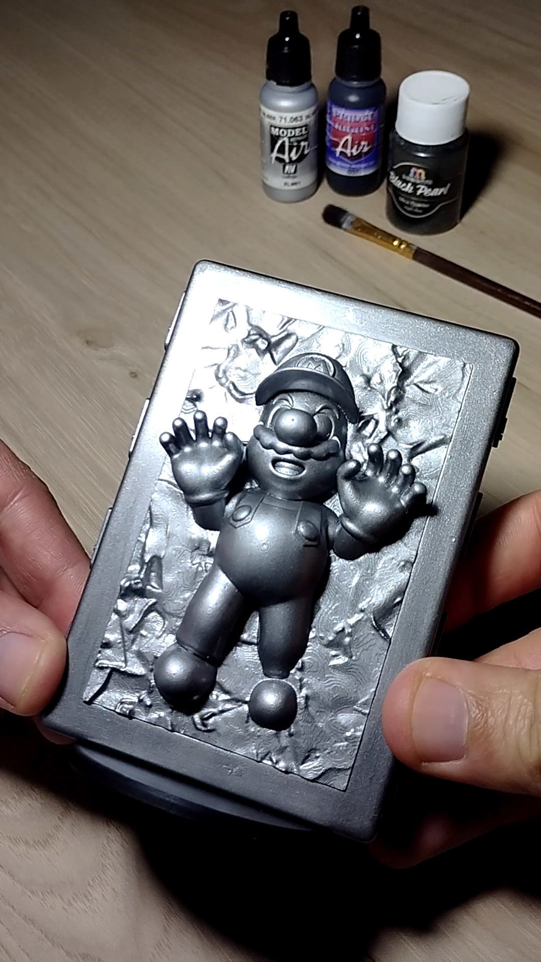 Mario frozen in carbonite 3D model 3D printable | CGTrader