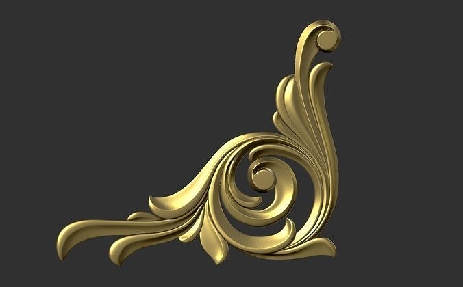 Pattern in the corner 3D model 3D model | CGTrader