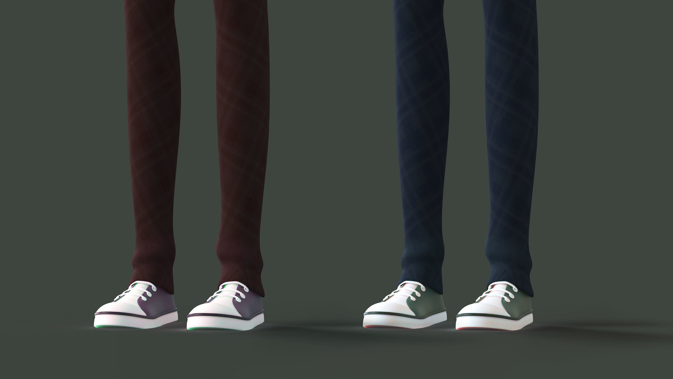 Cartoon Teen Girl - College Student 3D model rigged | CGTrader