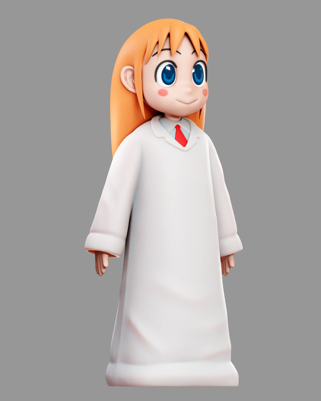 Hakase From Nichijou 3D free 3D model | CGTrader