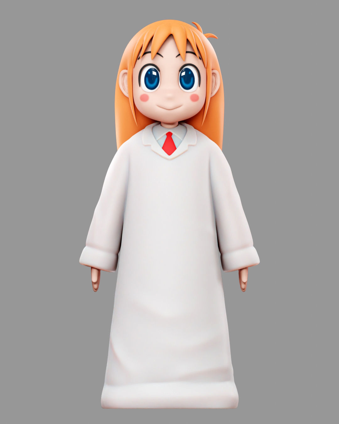Hakase From Nichijou 3D free 3D model | CGTrader