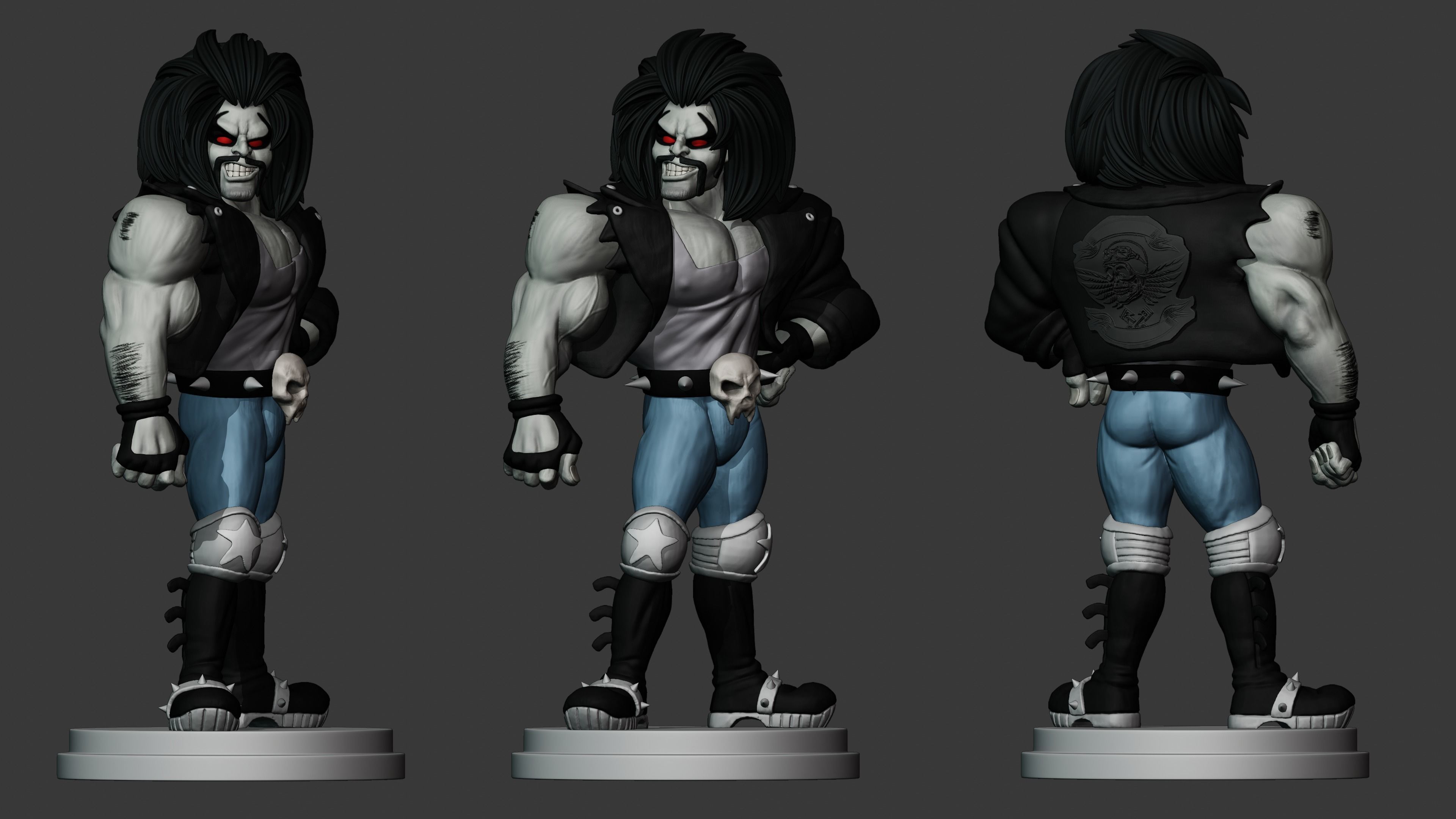lobo dc comics 3D model 3D printable | CGTrader