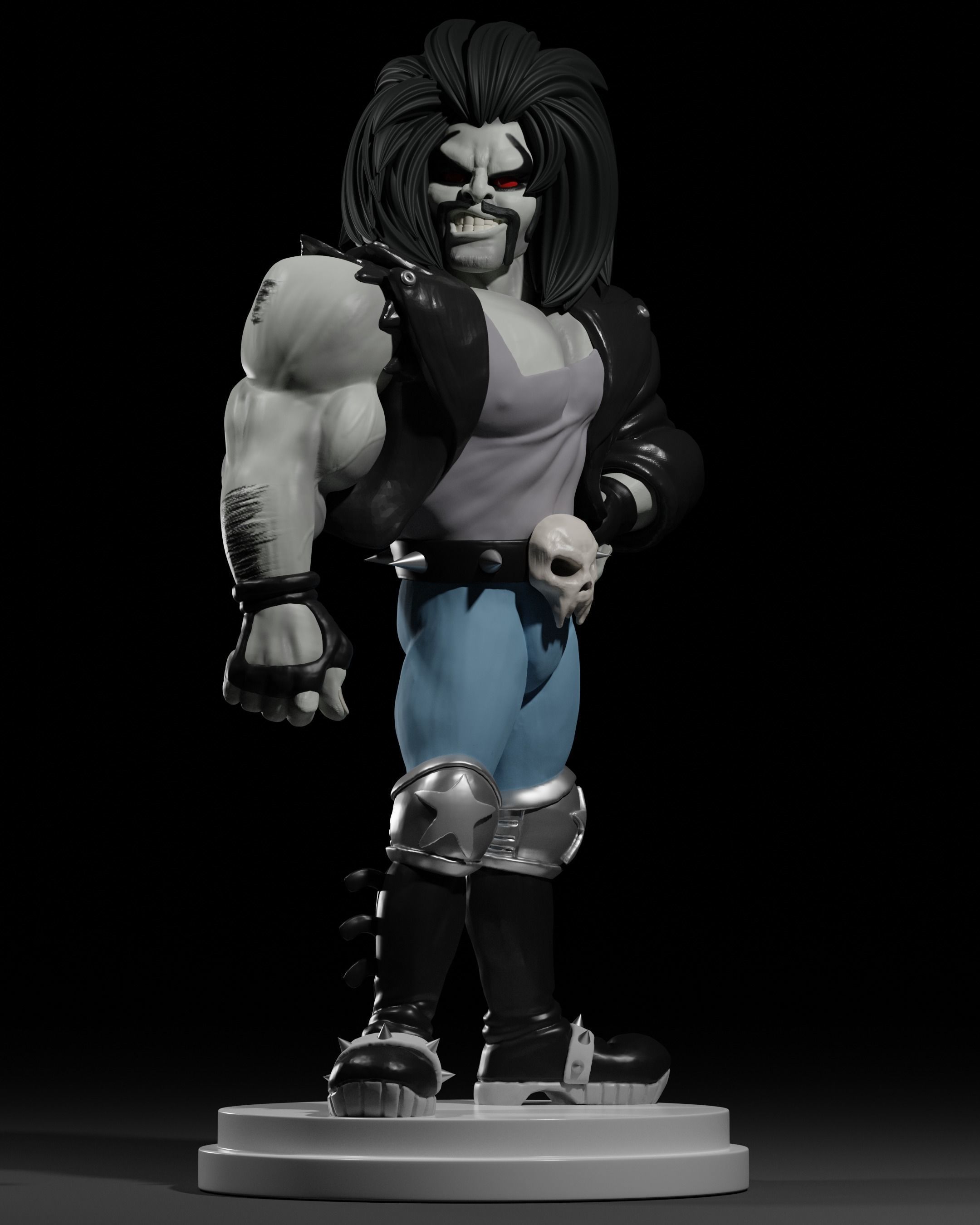 lobo dc comics 3D model 3D printable | CGTrader