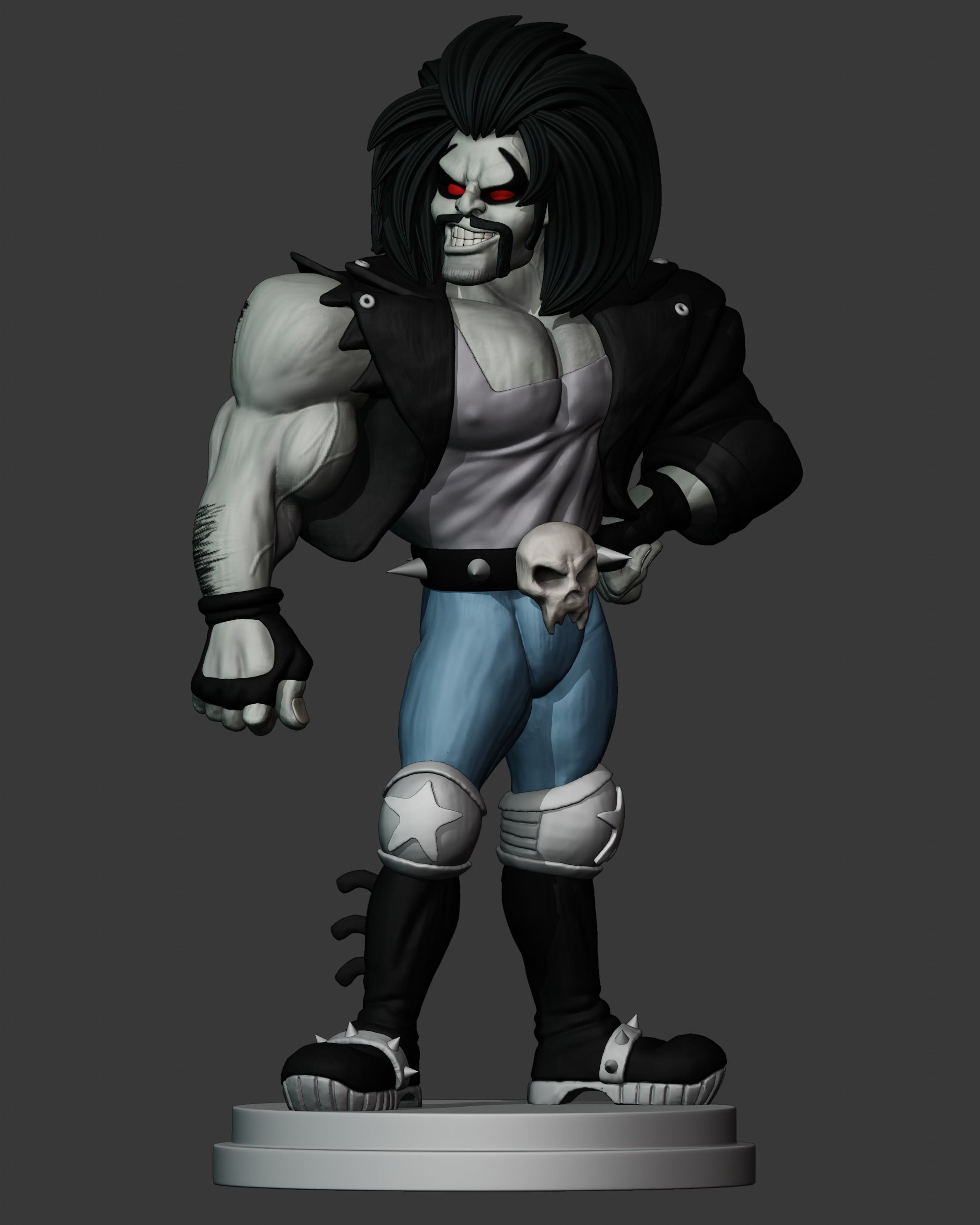lobo dc comics 3D model 3D printable | CGTrader