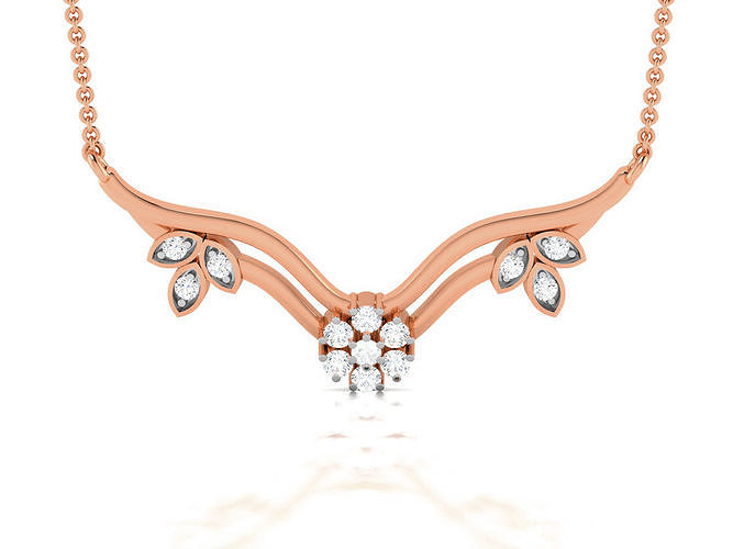 Light Weight Diamond Necklace 3dm renders details 3D model 3D printable ...