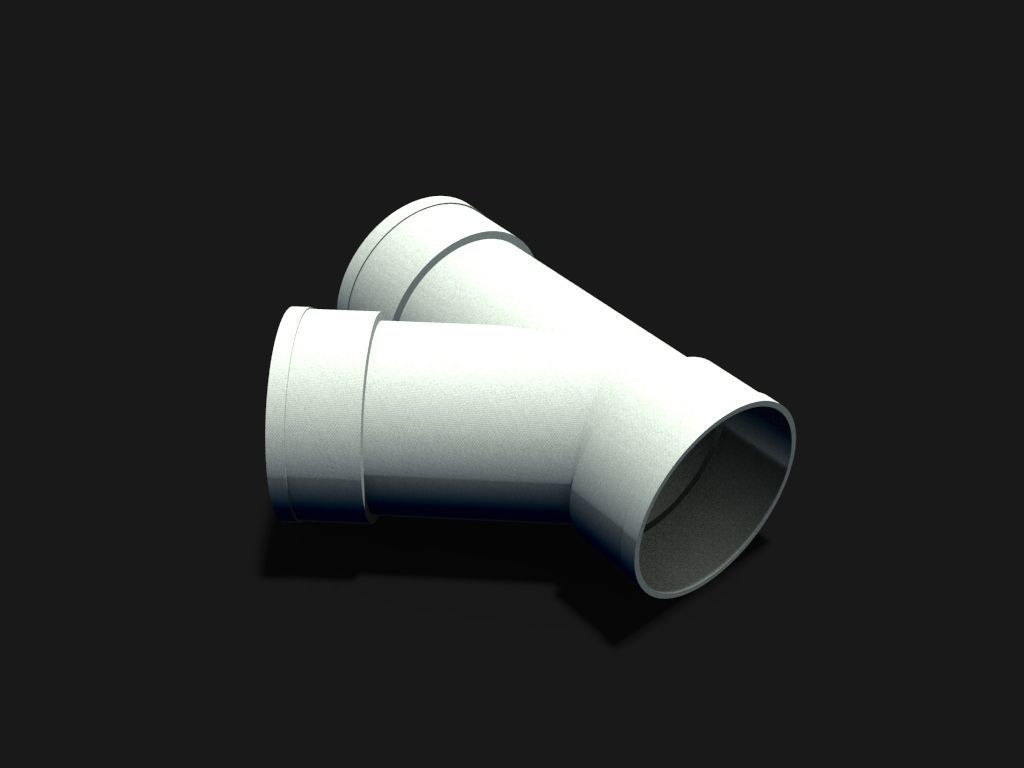 Y Pvc Pipe 3D model 3D printable | CGTrader