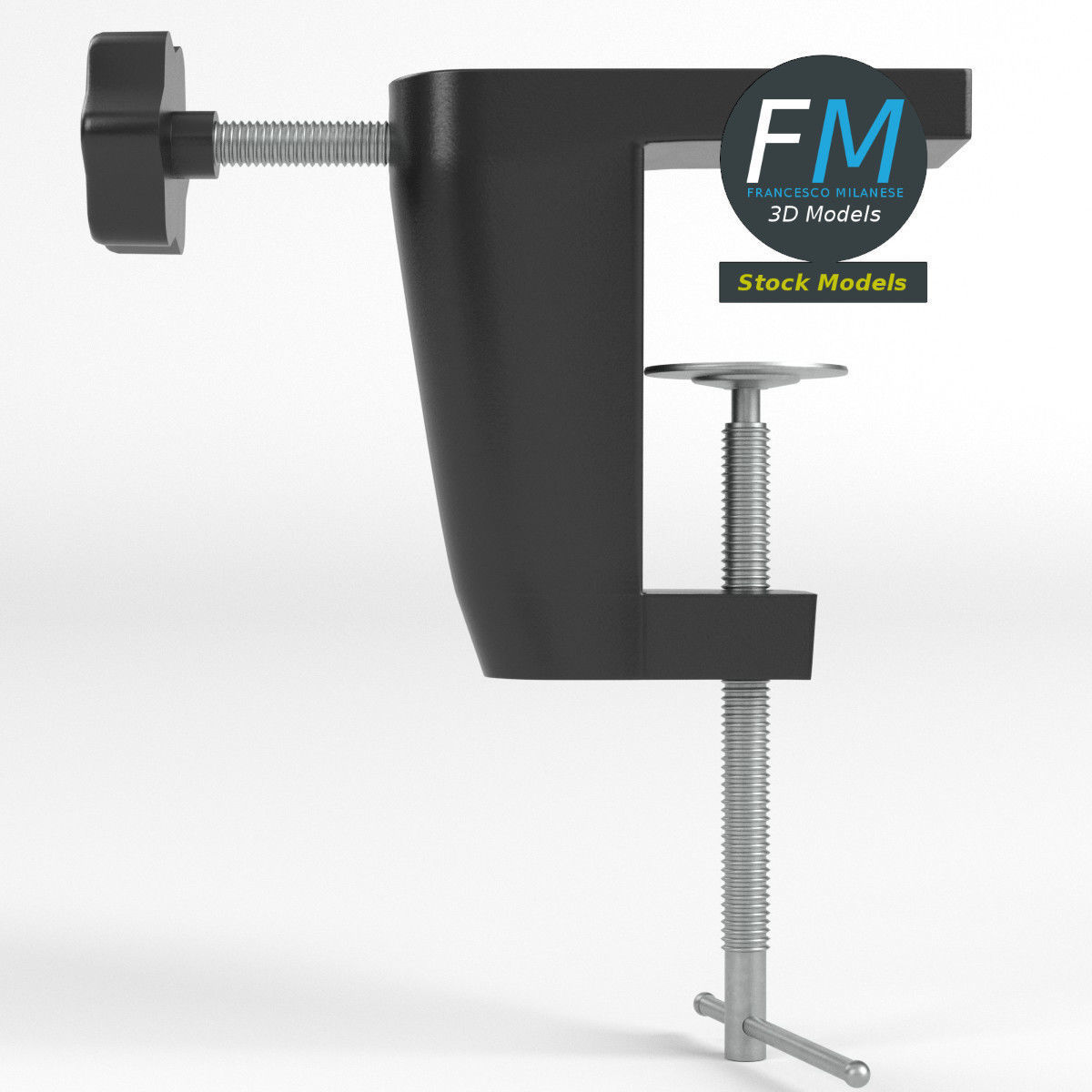 Clamp for desktop lamp 2 3D model | CGTrader