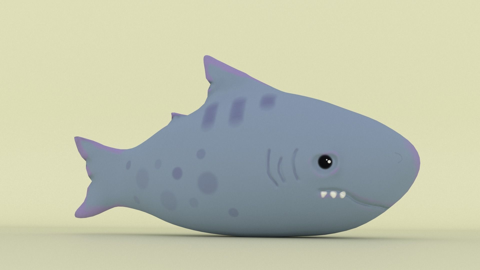 3D model Cute low-poly sharky VR / AR / low-poly | CGTrader