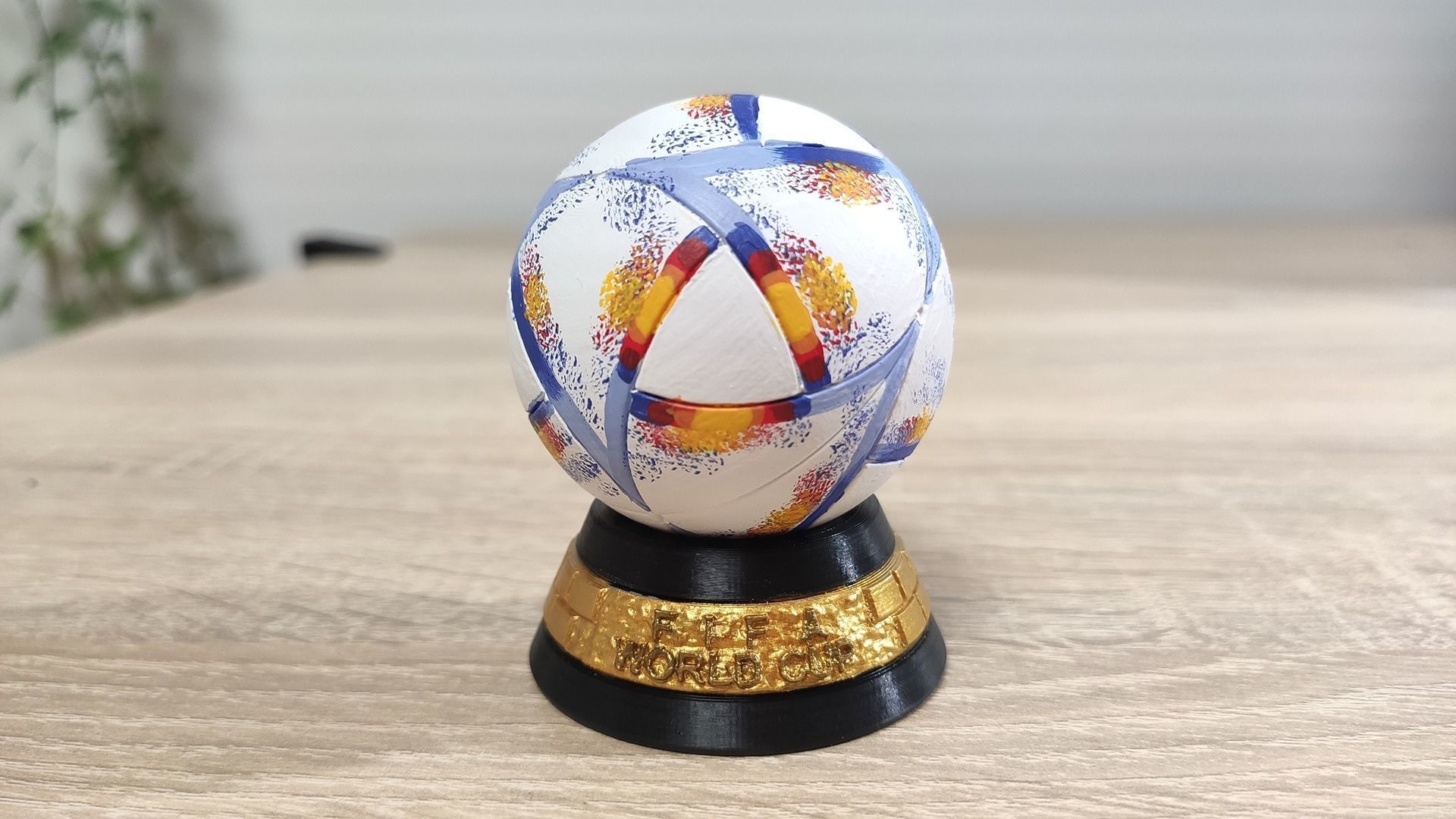 Al Rihla Cup - ball and base 3D model 3D printable | CGTrader