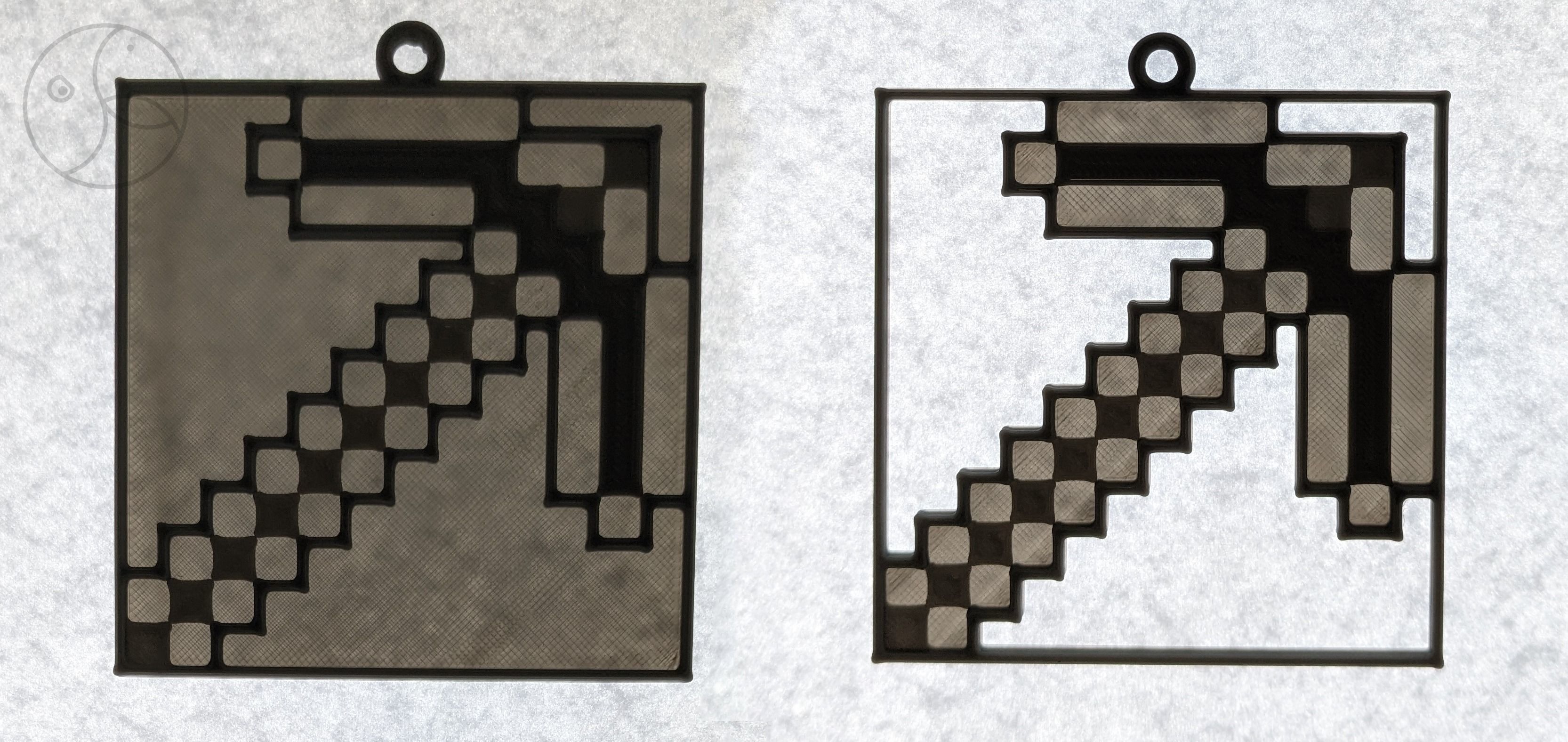 Minecraft Pickaxe Christmas Decoration 3D model 3D printable | CGTrader