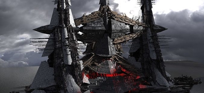 Ramesses Great pyramid Towers Kit bash 3D model | CGTrader