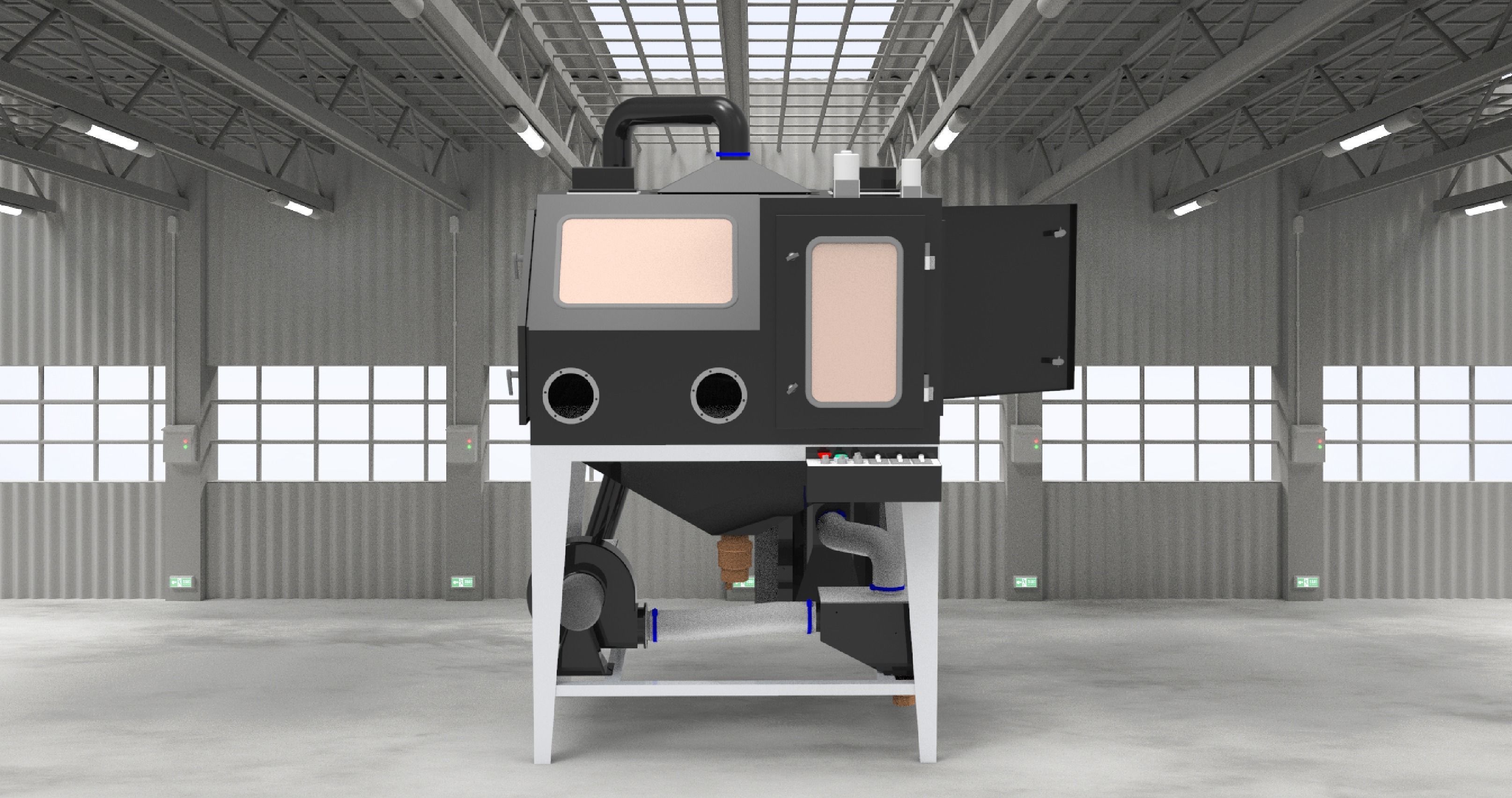 Hand-held sand blaster free 3D model | CGTrader