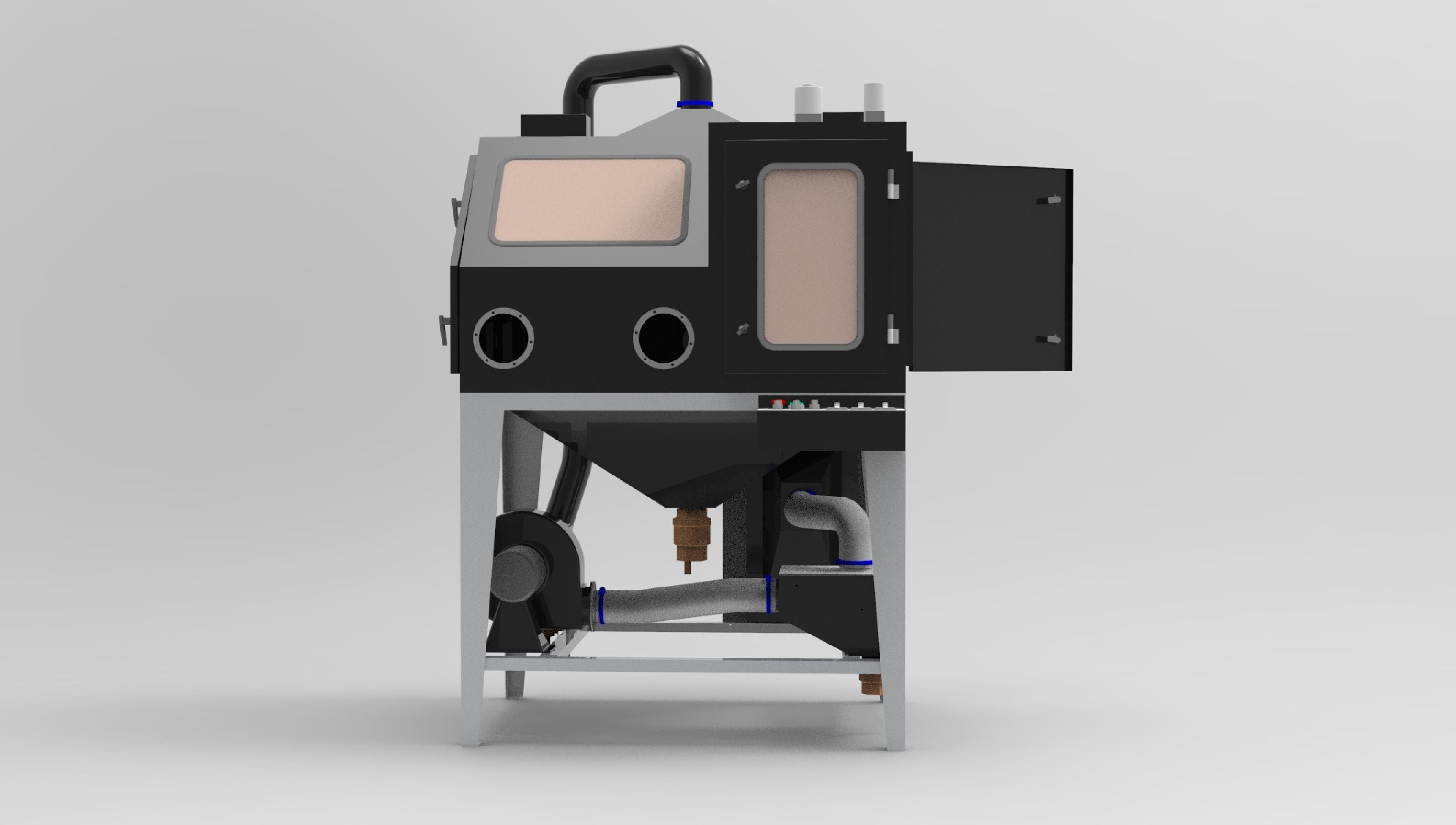 Hand-held sand blaster free 3D model | CGTrader