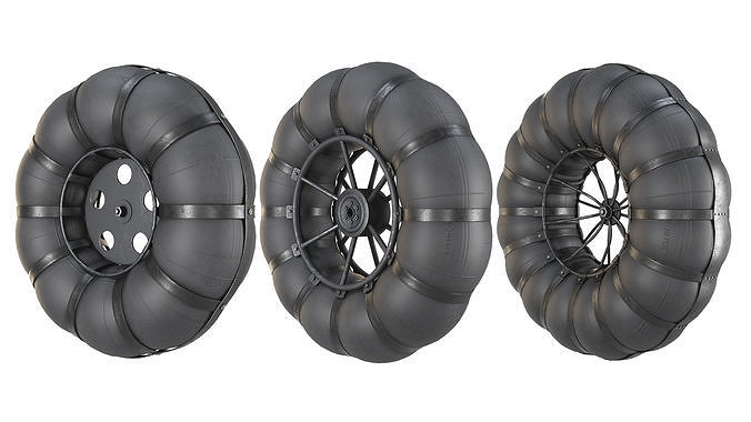 Wheels of an all-terrain vehicle and a swamp 3D model | CGTrader