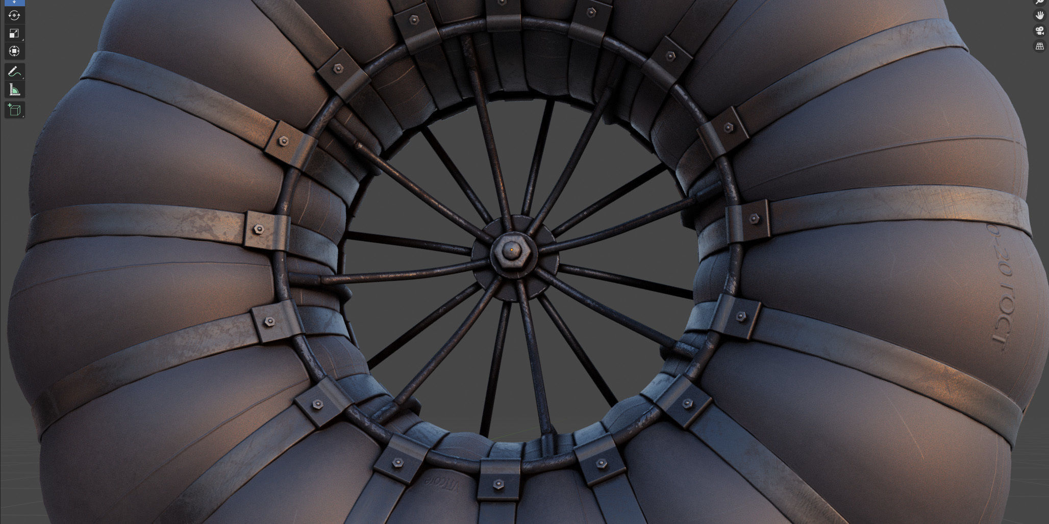 Wheels of an all-terrain vehicle and a swamp 3D model | CGTrader