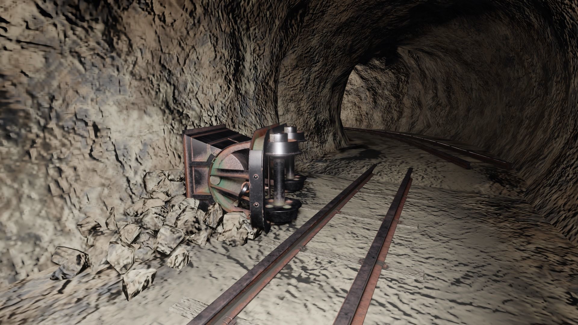 3D model Modular Mine Tunnels Version Two VR / AR / low-poly | CGTrader