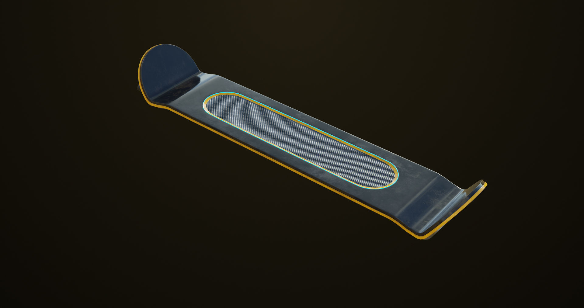 3D model Sic-Fi Emissive Hoverboard 5 All PBR Unity UE Textures ...