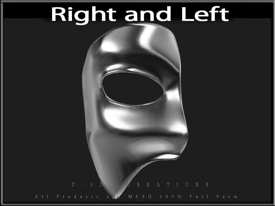 3D model HALF MASK - Left and Right VR / AR / low-poly | CGTrader