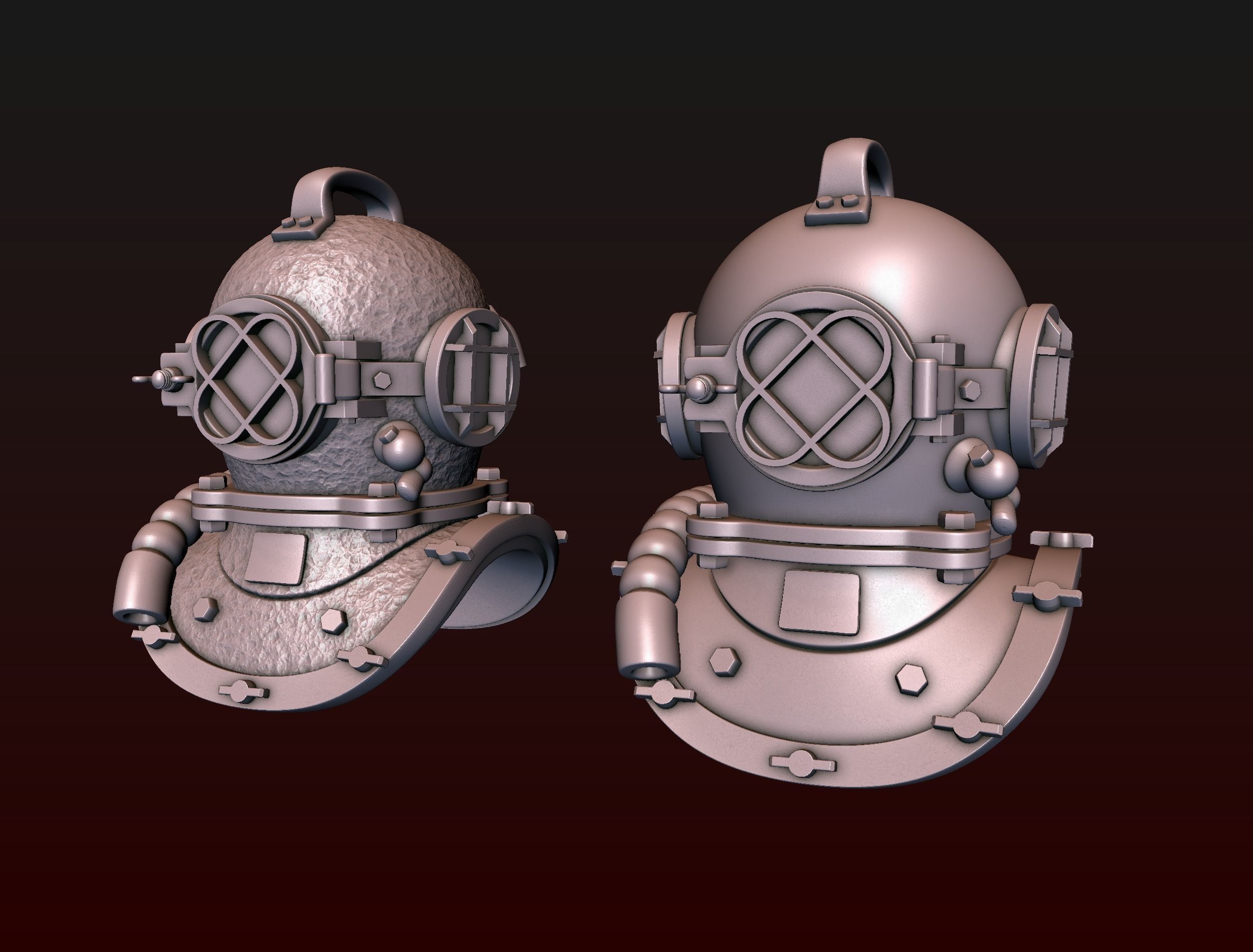 Diving Helmet 3D model 3D printable | CGTrader