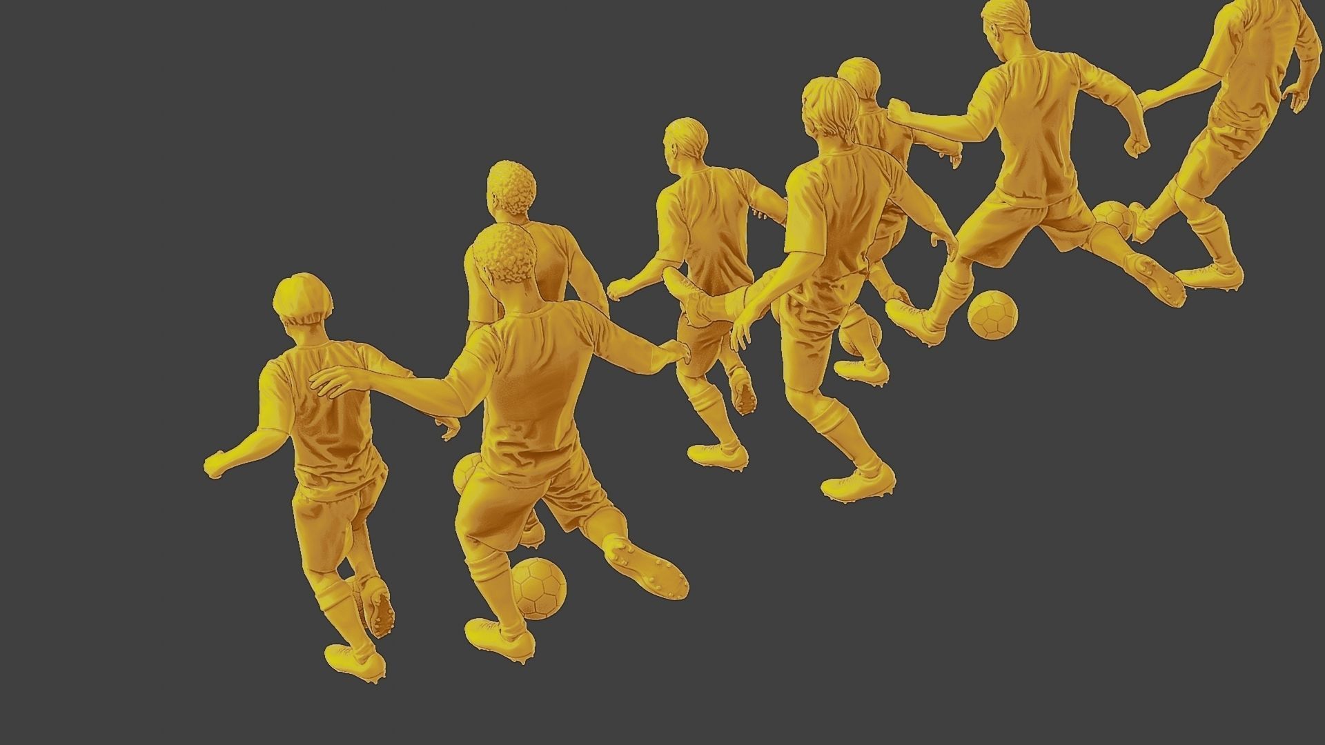Soccer Players SP Pack1 3D Model Collection | CGTrader