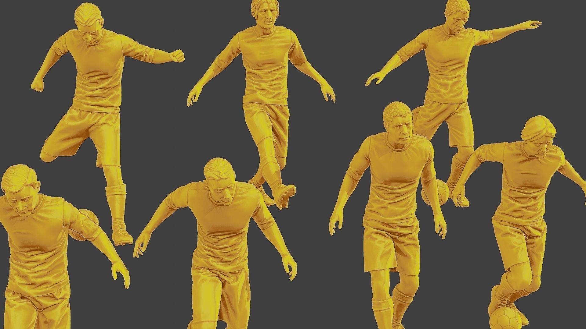 Soccer Players SP Pack1 3D Model Collection | CGTrader