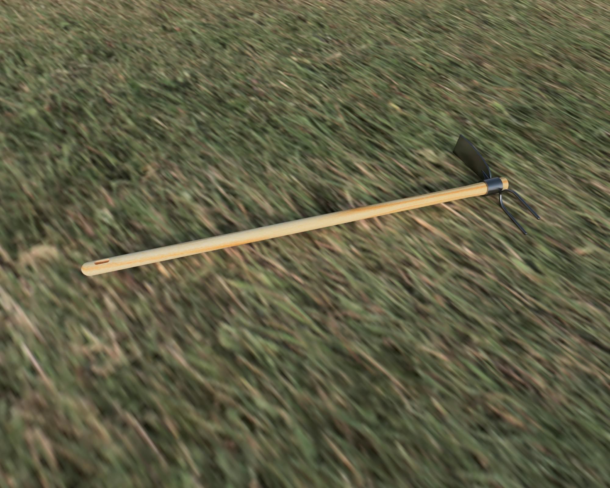 Hoe garden 3D model | CGTrader