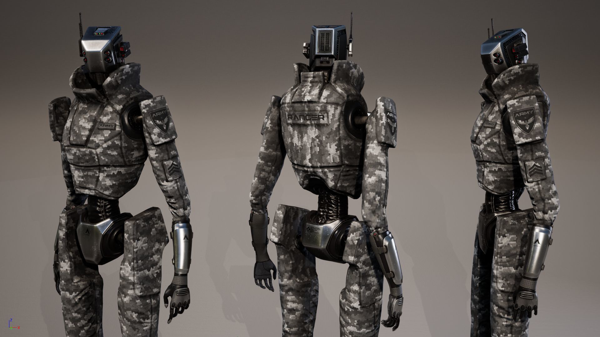 3D model Robot 3 VR / AR / low-poly rigged | CGTrader