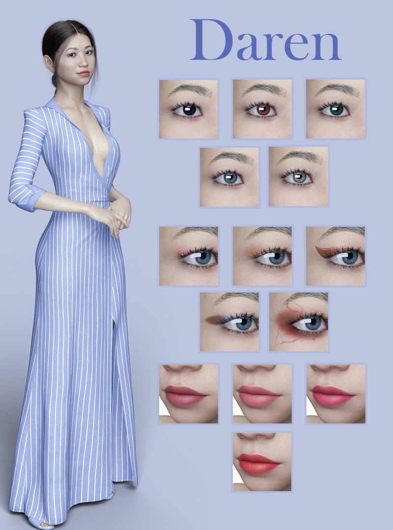 Daren For Genesis 8 Female 3D model | CGTrader