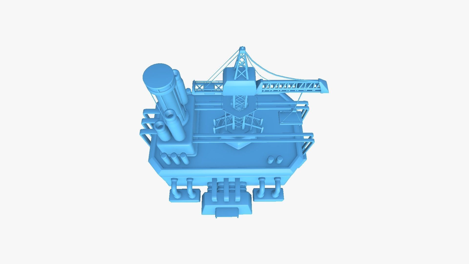 3D model SciFi Factory A08 Metallic - Sci Fi Exterior Design VR / AR ...